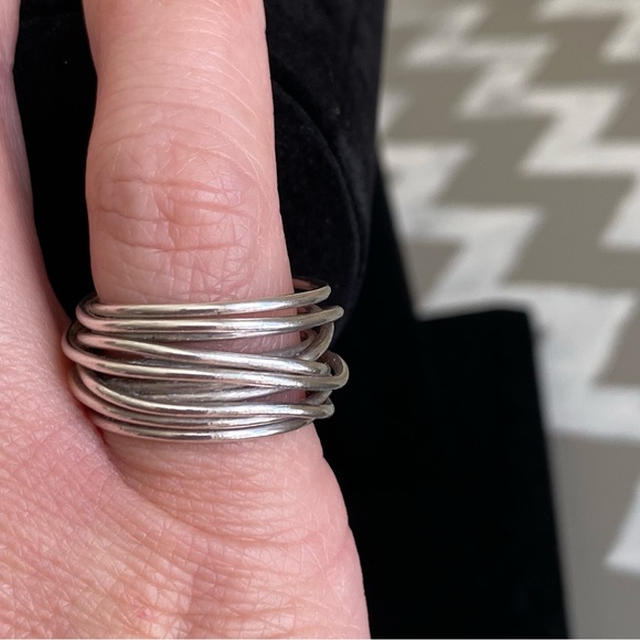 Jewelry | Vintage Sterling Silver Stacked Ring | Poshmark